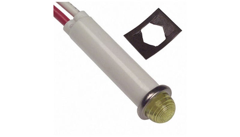 VCC (Visual Communications Company) 2191U7-12V LED Yellow 0.31 in. 1.59 ...