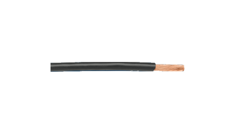 Alpha Wire 2841/1 BK001 Hook-Up Wire, Copper, 30 AWG, Solid, Black TFE ...