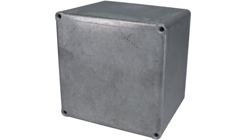 Bud Industries CU-475 Enclosure,Aluminum,Die Cast,Natural,4.75x4.75x3 ...