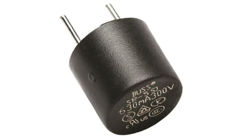 Eaton Electronics SR-5F-1.6A-BK Fuse Submin Fast Acting 1.6A Dims 8.4x7 ...