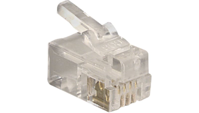 GC Electronics 30-9912 Connector RJ22 MOD PLUG FLAT STRANDED