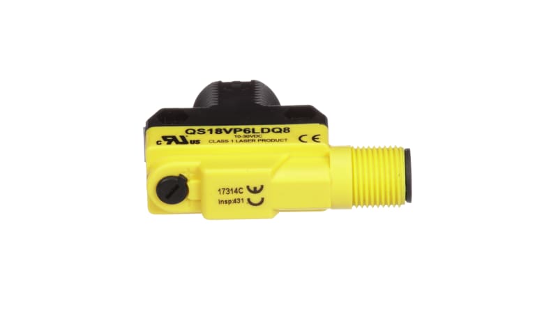 Banner Engineering QS18VP6LDQ8 Photoelectric Sensor, Laser Diffuse ...