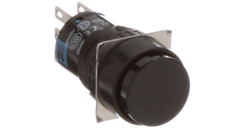 IDEC Corporation AB6M-M2P-B Pushbutton, Panel Mount, LED, 8 mA at 5VDC ...