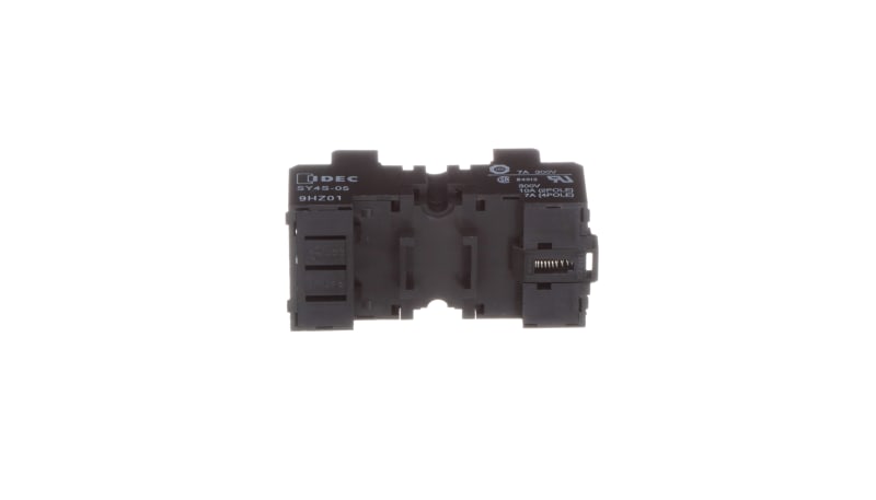 IDEC Corporation SY4S-05 Relay Socket, 14 Pin, 4 Pole, 7 A, DIN Rail ...