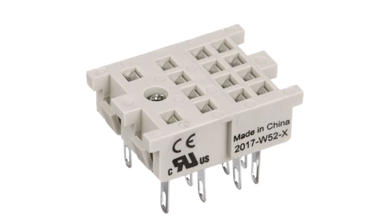Schneider Electric 70-378-1 Relay Socket, 14 Pin, 4 Pole, 5 A, 300 V ...