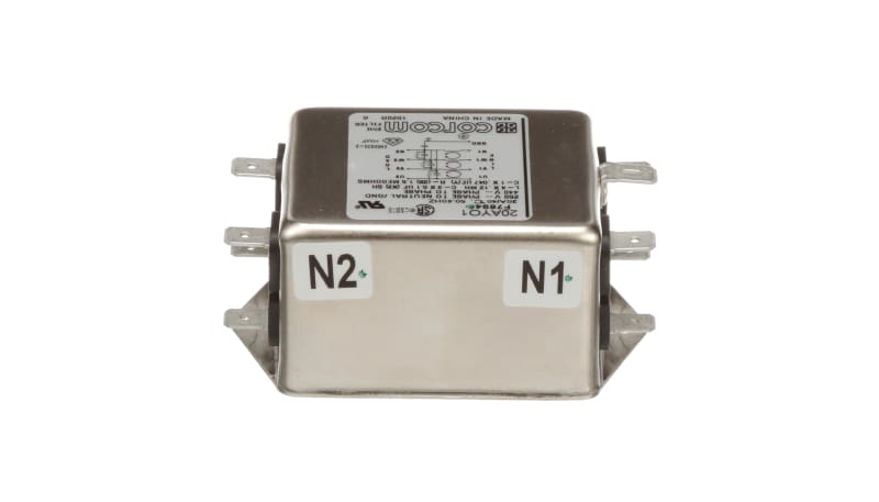 TE Connectivity 20AYO1 Filter,AC,RFI Line,3 Ph,Op-V 440VAC,Curr 20A ...