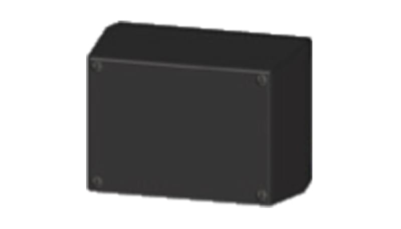Serpac 233R,BK Enclosure, Box-Lid, Desktop, Plastic, Black, 4.38x3.25x2 ...