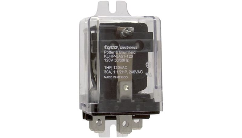 TE Connectivity 8-1393114-4 Relay, E-Mech, Power, SPDT, 30A, 120AC, Vol ...