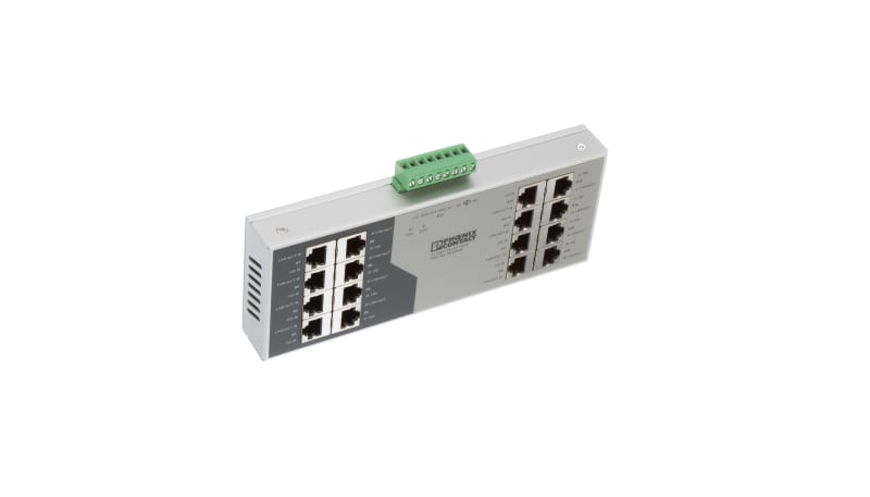 Phoenix Contact 2832849 Industrial Ethernet Switch, 16 Port, Unmanaged ...
