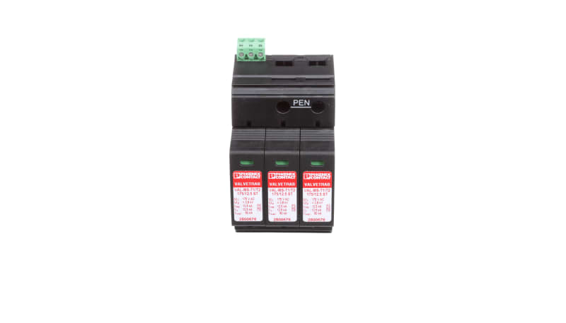 Phoenix Contact 2800672 120 V ac 150kA VAL-MS Surge Arrester, DIN Rail ...