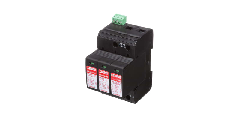 Phoenix Contact 2800672 120 V ac 150kA VAL-MS Surge Arrester, DIN Rail ...