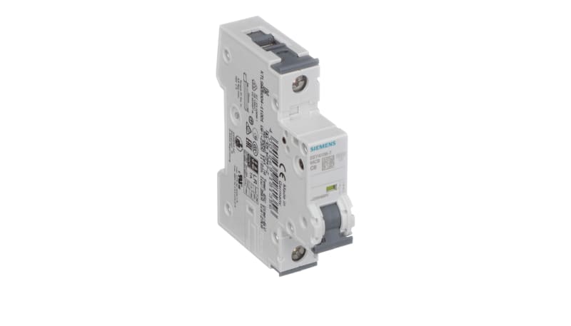 Siemens 5SY4106-7 Circuit Breaker, Supplementary Protector, 1-Pole, 6A ...