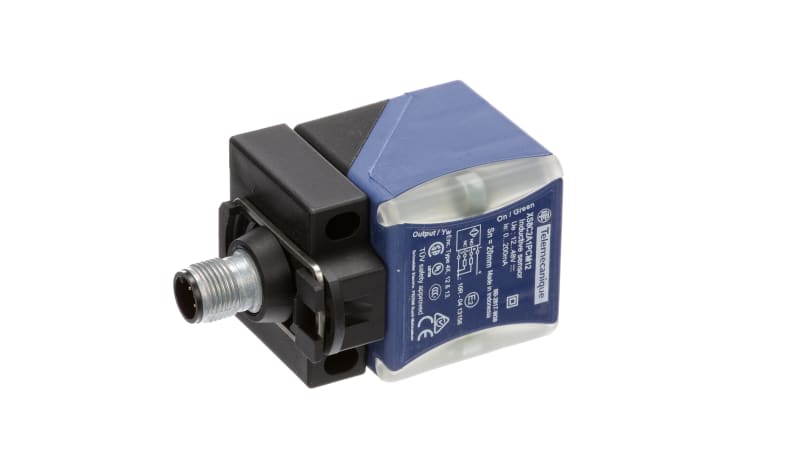 Telemecanique Sensors XS8C2A1PCM12 Proximity Sensor, DC, PNP, NO/NC, 4 ...