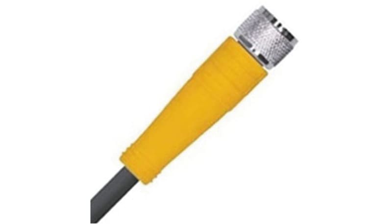 Turck PKG 6M-0.5/S90/S771 Cordset, M8 Female Straight, 6 Wire, 0.5 ...