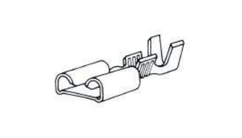TE Connectivity 1-160304-2 Receptacle terminal,FASTON 250,AWG 17-13