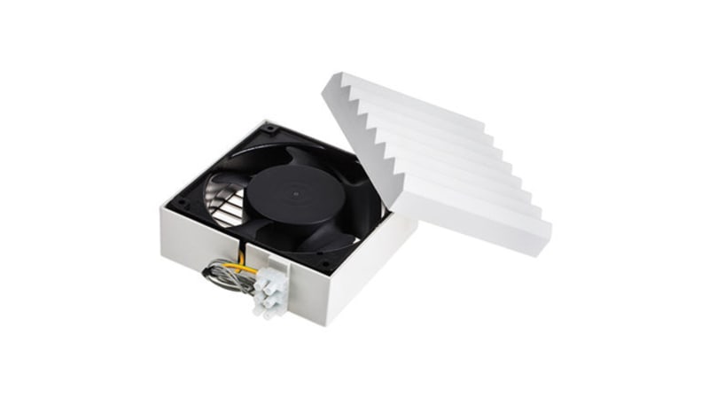 RS COMPONENTS UK GRV1200220 Filter Fan,29.4CFM,5.12X5.12 In,230VAC,ABS ...