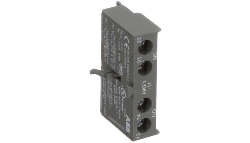 ABB HKF1-11 Auxiliary Contacts, 1NO-1NC, Front Mount, Screw Terminals ...