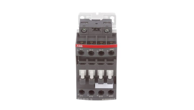 ABB AF12-30-10-13 AF12 3 Pole Contactor, 12.5 A, 7.5 kW@ 600 V, 100 - 250 V ac/dc Coil