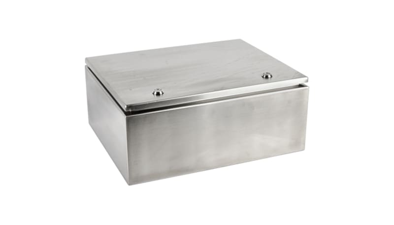 Rittal 8017628 Enclosure,Stainless Steel,Hinged,1/4TrnLatch,Natural,19 ...