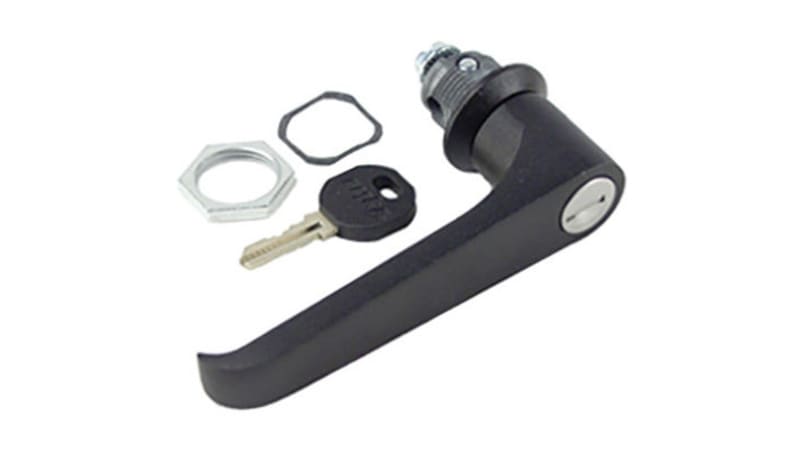 Rittal 8015168 Enclosure Accessory, L-Handle w/Key Lock, use with WM Series