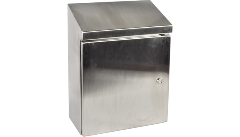 Rittal 8018693 Enclosure,Stainless Steel,Hinged,1/4Turn Latch,Natural ...