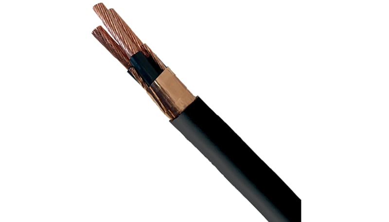 SAB 8692103 Cable,3C + 3Gnd,2/0+6AWG,Stranded,BC,XLPE ins,Tape shld ...