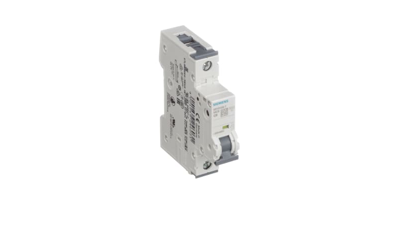 Siemens 5SY6106-7 Supplementary Protector, 400V 6Ka, 1Pole, C, 6A, Mini ...
