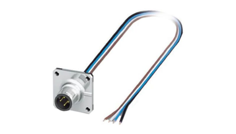 Phoenix Contact 1419991 M12 0.5m Male Sensor/Actuator Cable for use ...