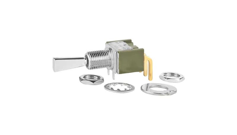 NKK Switches M2018ES1G30 ANGLE PC MOUNT MINIATURE TOGGLE