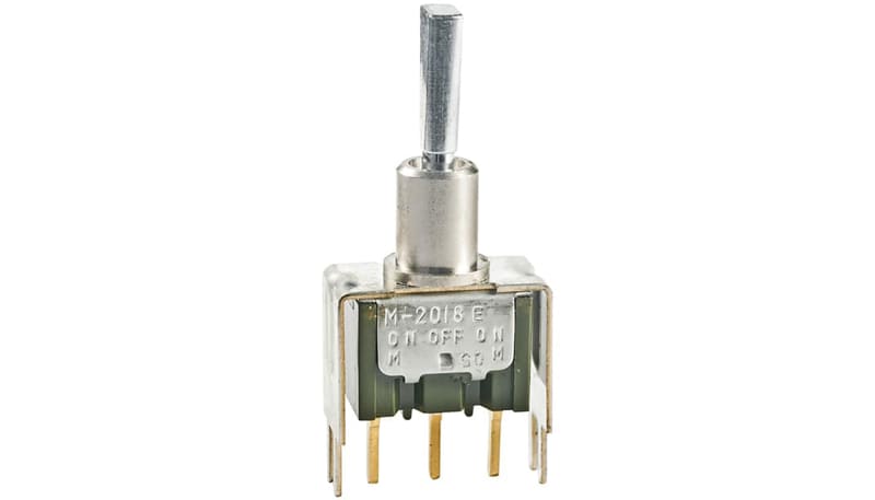 NKK Switches M2018ES2G13 BRACKET PC MOUNT MINIATURE TOGGLE