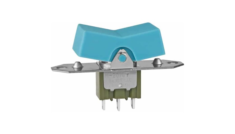 NKK Switches M2018TYW01-JG FLAT FRAME MOUNT MINIATURE ROCKER