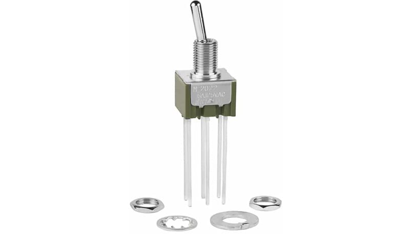 NKK Switches M2022SS1W07 BUSHING MOUNT MINIATURE TOGGLE
