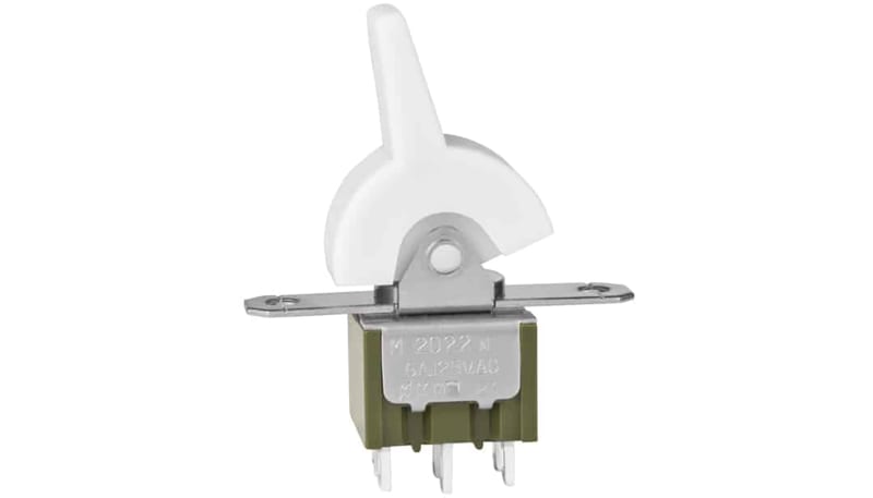 NKK Switches M2022TNW01-EB FLAT FRAME MOUNT MINIATURE ROCKER