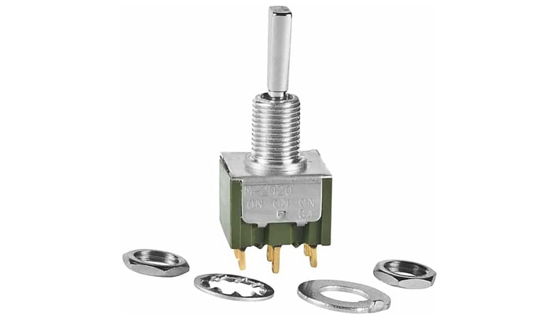 NKK Switches M2024ES1G01 BUSHING MOUNT MINIATURE TOGGLE