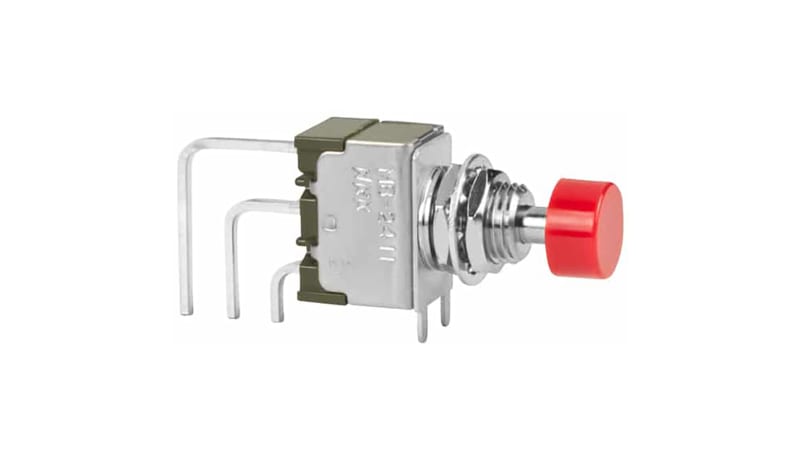 NKK Switches MB2411A1W40-HC SNAP-ACTION BRACKET PC MOUNT PUSHBUTTON