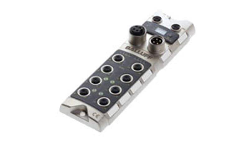 Balluff BNI005J EtherNet/IP I/O Block, 8-port, PNP, 8 Outputs, IP67 ...