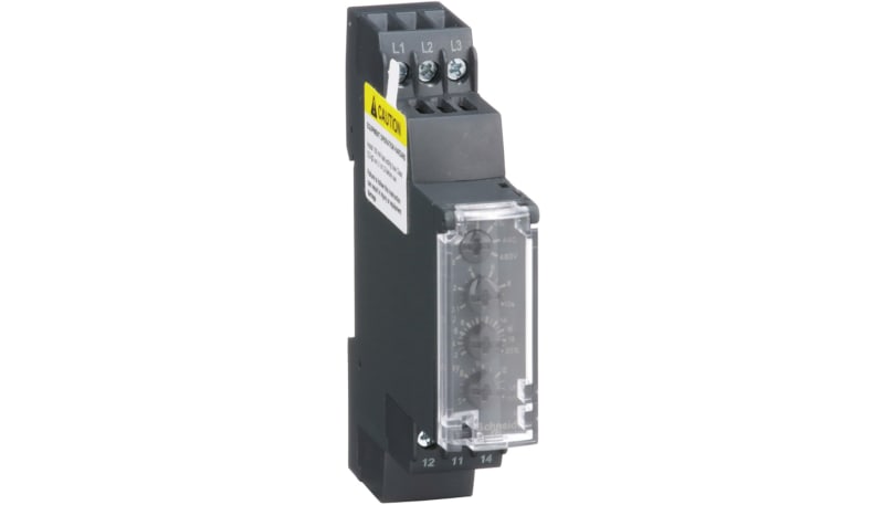 Schneider Electric RM17TE00 Phase Monitoring Relay, 208-480 VAC, NO/NC ...