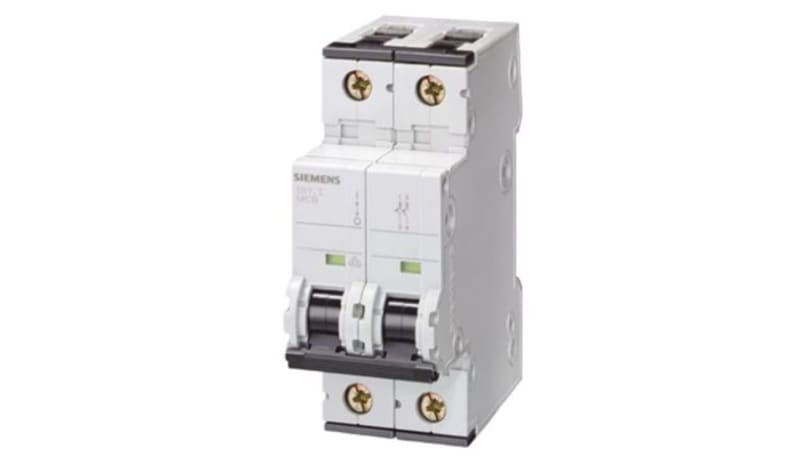Siemens 5SY4510-8 Circuit Breaker, Supplementary, 1-P+N, 10A, D Curve ...