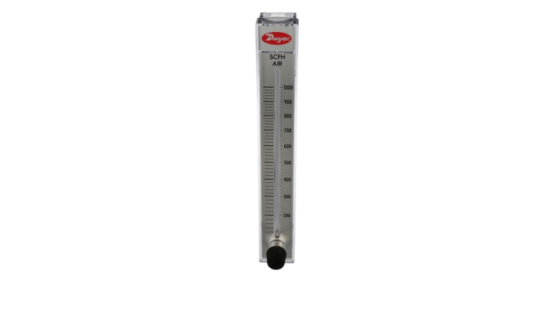 Dwyer Instruments RMC-106-SSV Flowmeter, 100-1000 SCFH, Air, 10in Scale ...