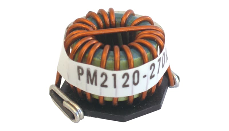 Bourns PM2120-221K-RC PM2120 Series Wire-wound SMD Inductor with a Iron ...