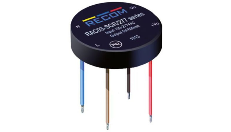 RECOM Power, Inc. RAC03-3.3SCR/277 Power Supply, AC-DC, 3W,1 ,Embedded ...