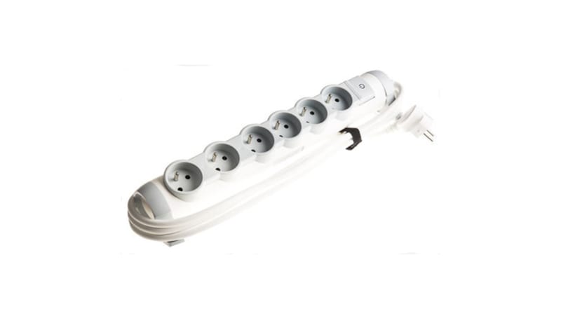 Pass & Seymour 0 500 84 Type E - French 6 Gang Extension socket Cable ...