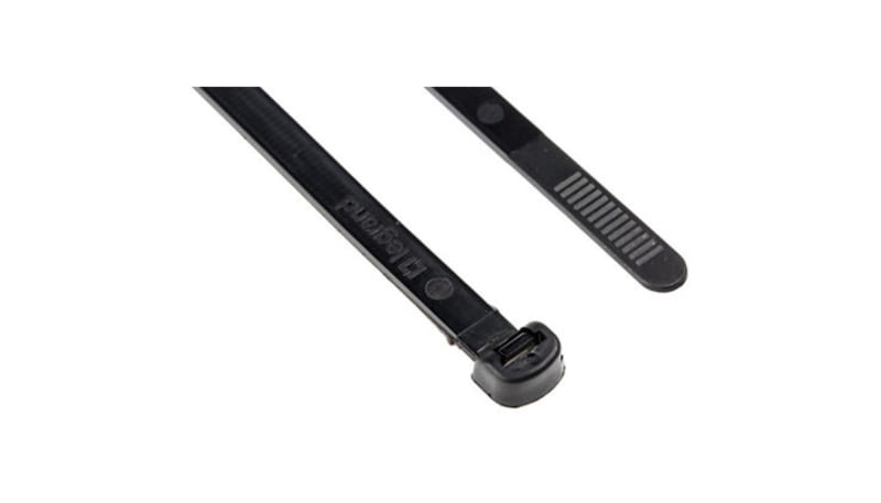 Pass & Seymour 0 320 29 Black Nylon Cable Tie, 360mm x 7.6 mm, Colring