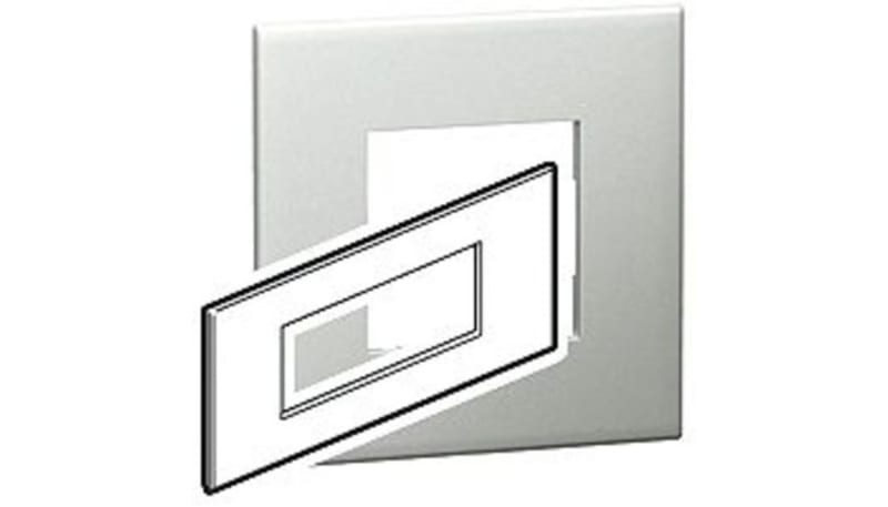 Pass & Seymour 575371 ARTEOR COVER PLATE BS 6 MODULE PEARL ALU