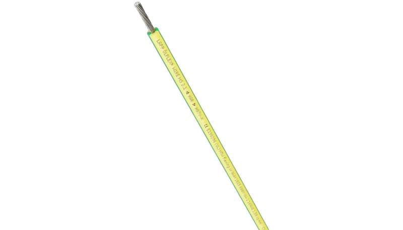 Lapp Group 4161300 Hook-Up Wire, Har H07V-K, Single Core Green/Yellow ...