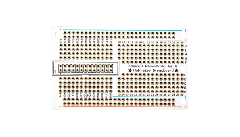 Adafruit Industries 1148 Adafruit Half-size Perma-Proto Raspberry Pi ...