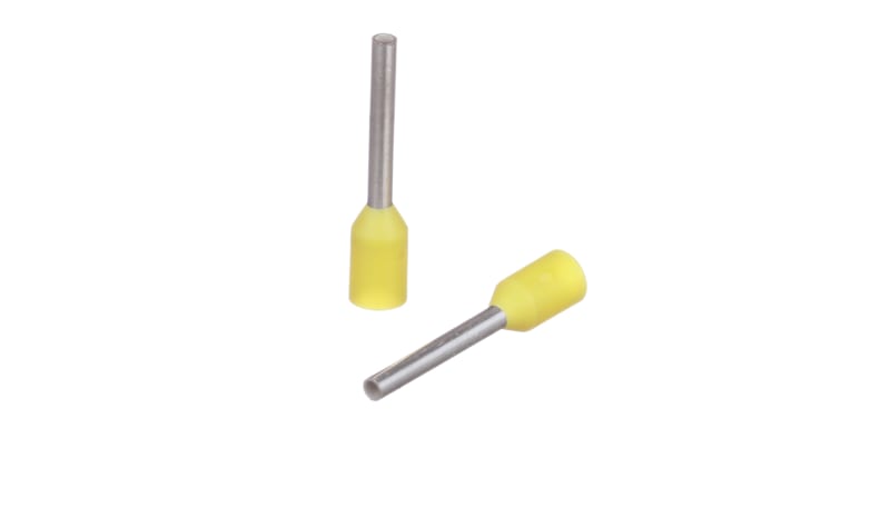 Panduit FSD73-8-D Yellow wire ferrule connector, DIN 24 AWG, single ...