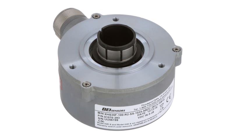 Sensata - BEI Sensors 01070-393 Optical Incremental Encoder, 5-28Vin ...