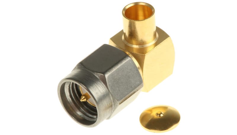 RADIALL R125154002W Right Angle 50Ohms Cable Mount SMA Connector, Plug ...