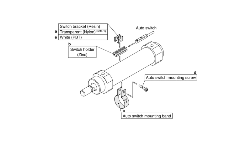 SMC Corporation BM5-025 Mounting Bracket, for auto-switch